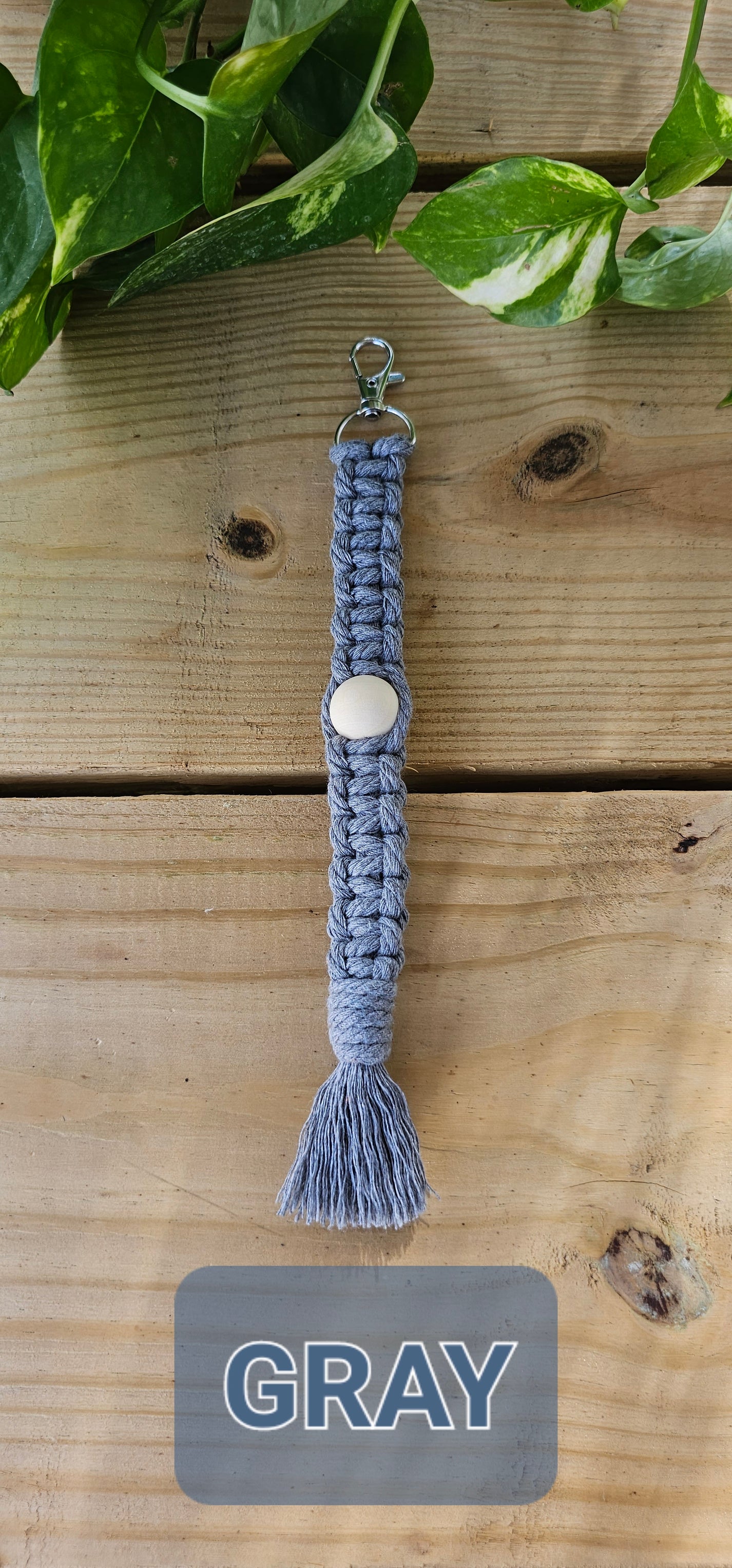 Beaded Keychain - Main Street Knots – Main Street Knots LLC
